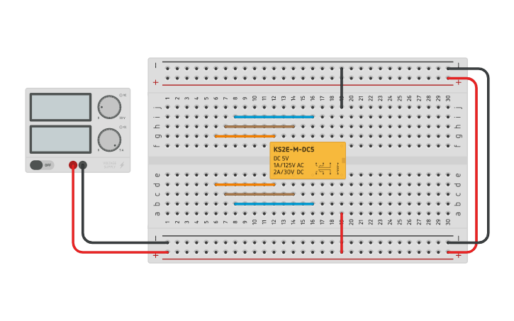 Circuit design Ejemplo KS2E-M-DC5 - Tinkercad