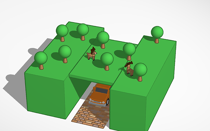 3D design Crossing - Tinkercad