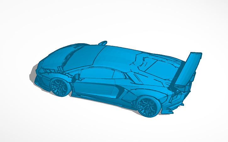 3D design 2016 Lamborghini Aventador Liberty Walk - Tinkercad