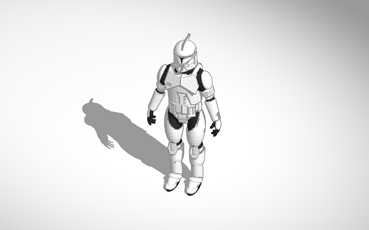 3D design Clone trooper - Tinkercad