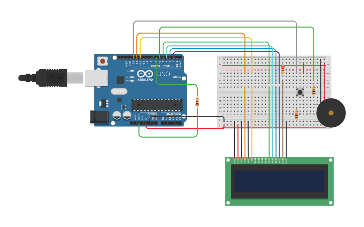 Circuit design T. Rex Game Dinosaur Scrolling Game - Tinkercad