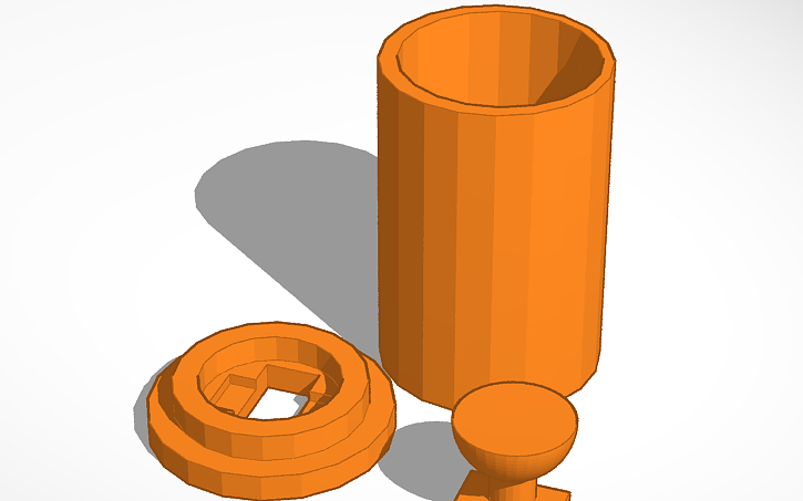 3D design cool cylinder box - Tinkercad