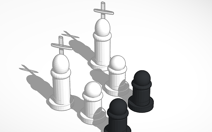 3D design Scacchi - Tinkercad