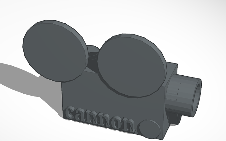 3D design camera - Tinkercad