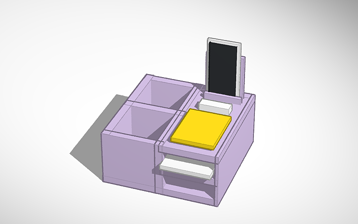 3D design Desk Organiser - Tinkercad