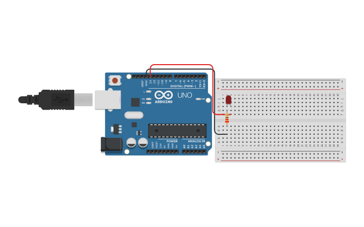 Circuit design LED | Tinkercad
