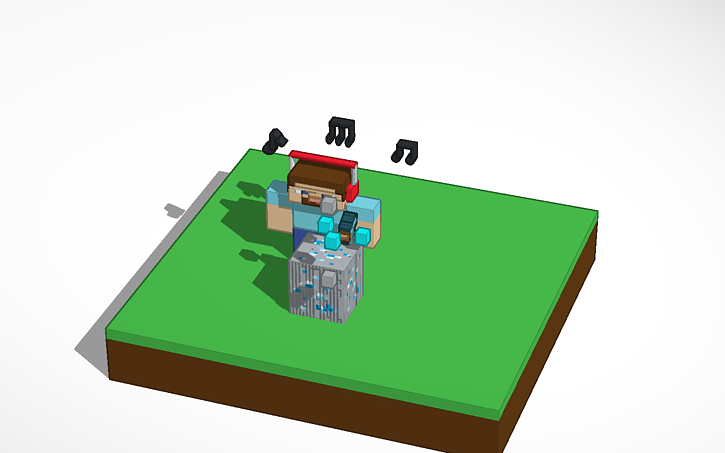 3D design funny minecraft - Tinkercad