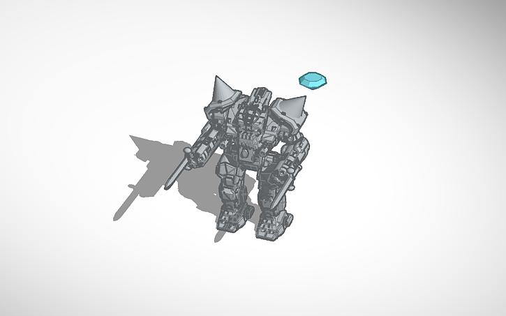 3D design Copy of Emperor Battlemech Battletech By Kantorex - Tinkercad