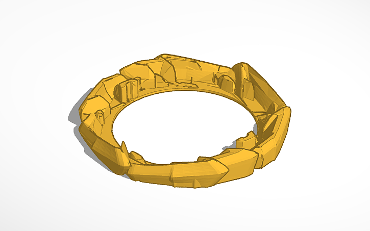 3D design Infinite Achilles Shield Ring - Tinkercad