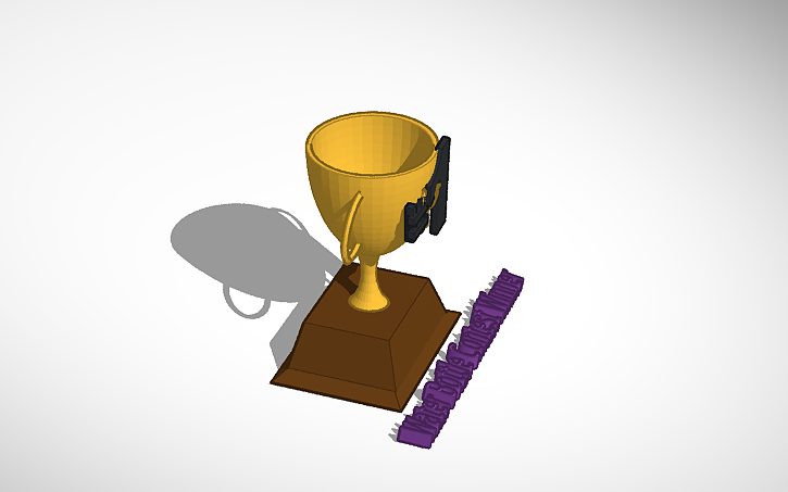 3D design Water Bottle Contest Trophy for 1st place | Tinkercad