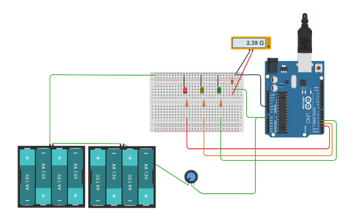 Circuit design Batterie JB | Tinkercad