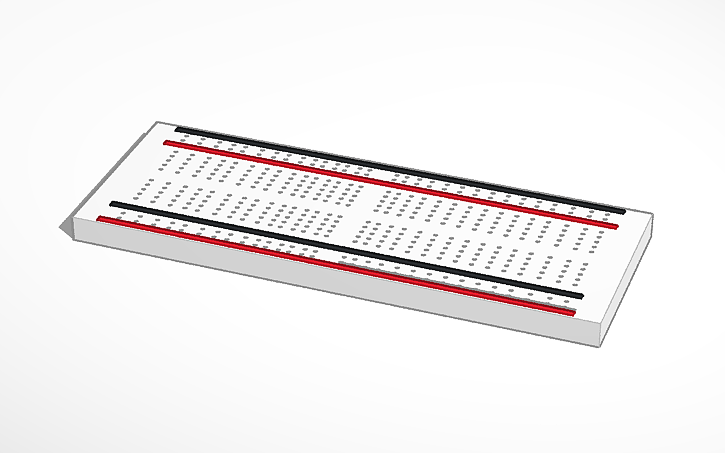 3D design Breadboard Small - Tinkercad