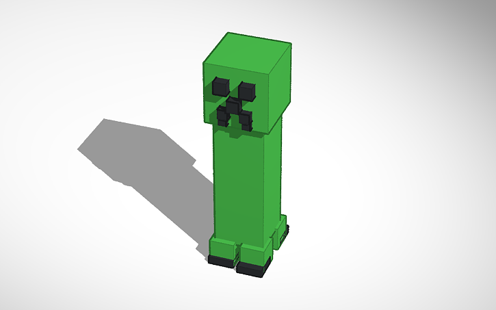 3D design MINECRAFT CREEPER | Tinkercad