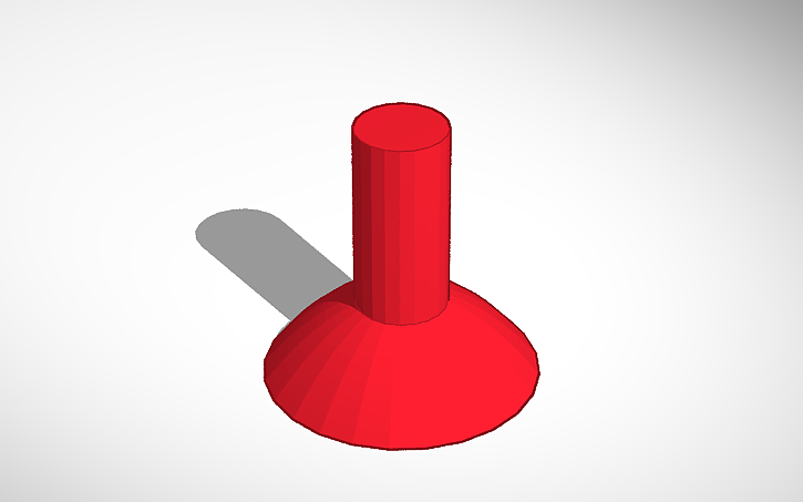 3D design Suction Cup - Tinkercad