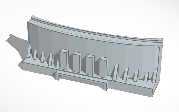 3D design Dam - Tinkercad