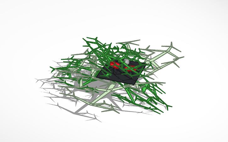 3D design eyes in the bush | Tinkercad