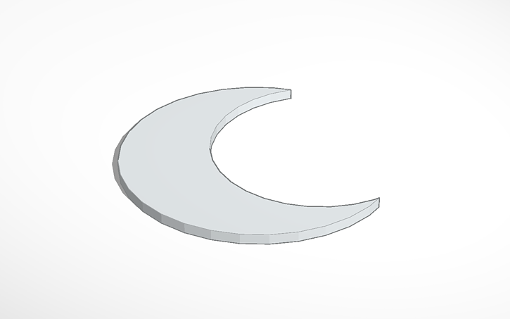 3D design Moon - Tinkercad