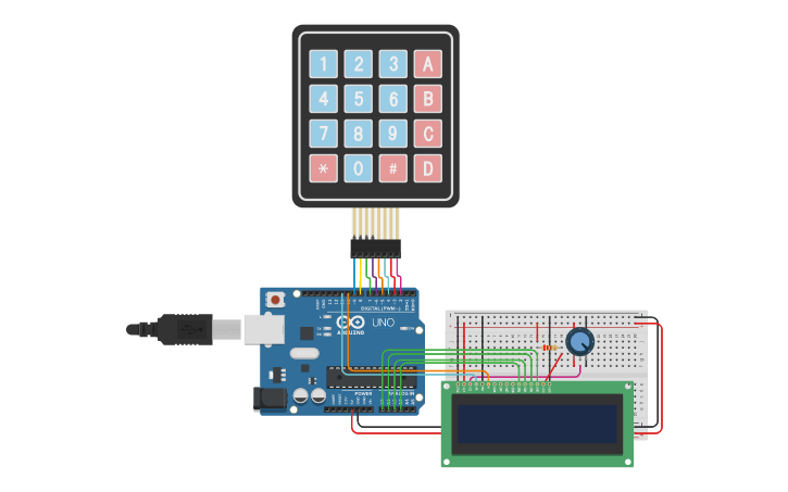 Circuit design 4x4 Matrix Keypad_Elquiero - Tinkercad