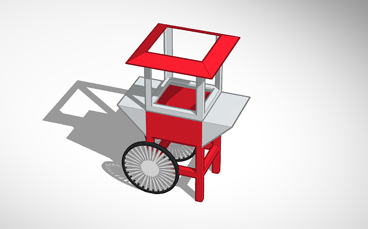 3D design Popcorn Machine Pencil Holder | Tinkercad