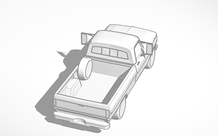 3D design Ford F100 RC body - Tinkercad