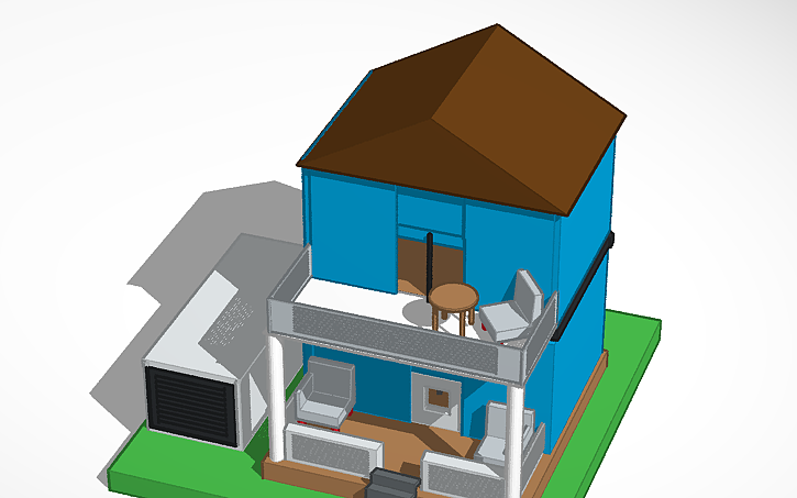 3D design modern home | Tinkercad