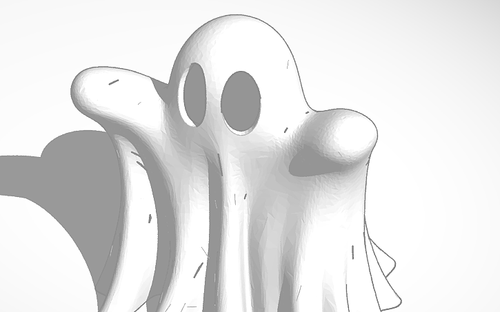 3D design ghost - Tinkercad