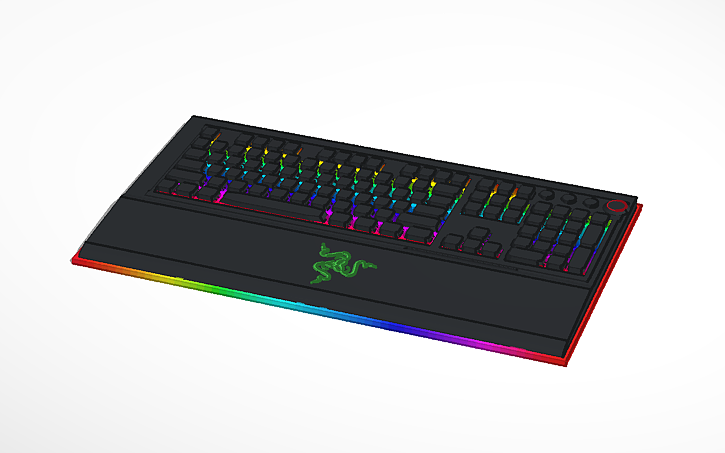 3D design razer huntsman elite gaming keyboard - Tinkercad