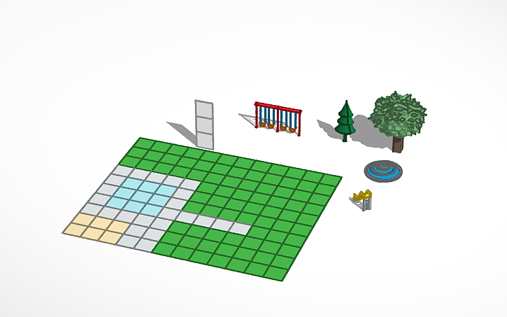 3D design TinkerCAD Intro - Park (from a map) - Tinkercad