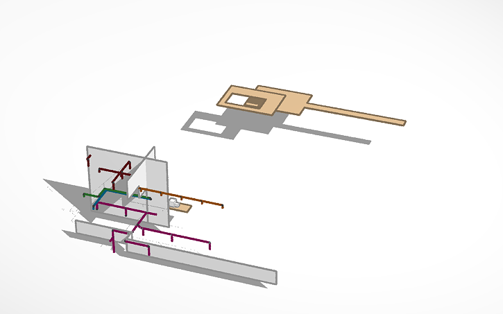 3D design Proposed Vac Piping - Tinkercad