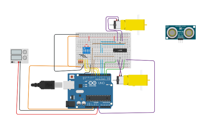 Circuit design Robot_Movil | Tinkercad