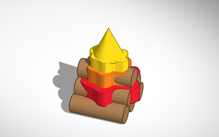 3D design Fire | Tinkercad
