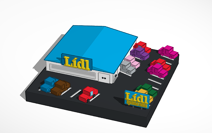 3D design Obchod Lídl | Tinkercad