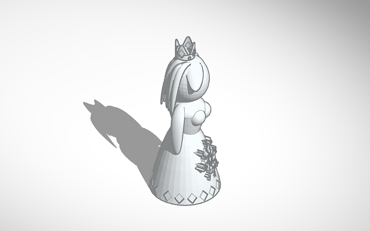 3D design Copy of White Queen 3D design - Tinkercad