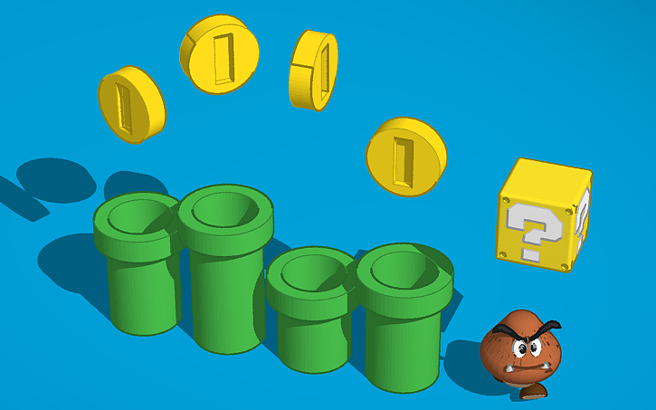 3D design Super Mario | Tinkercad