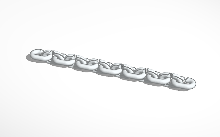 3D design CHAIN - INFINITE LINKS - Tinkercad