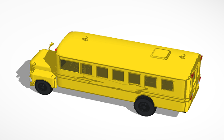 3D design School Bus - Tinkercad