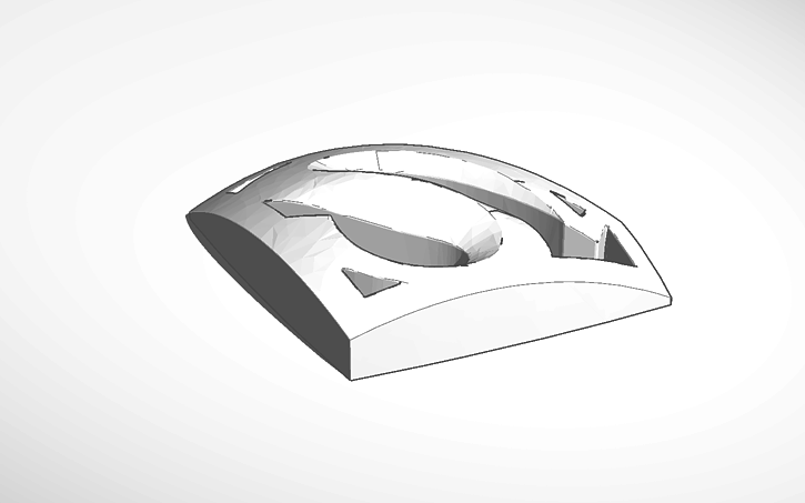 3D design superman logo | Tinkercad