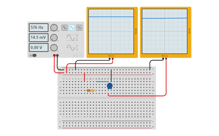 Circuit design Circuito RC - Tinkercad