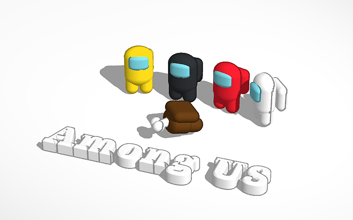 3D design Among Us - Tinkercad