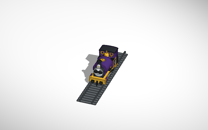 3D design Lyah the small purple engine. (My TWR custom engine) - Tinkercad