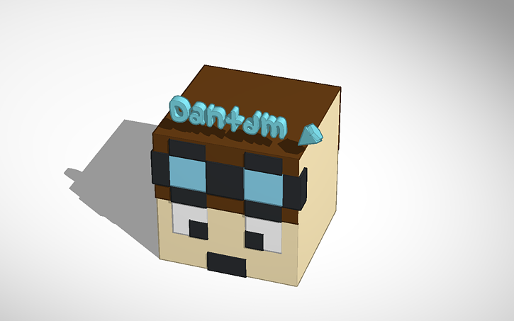 3D design Dantdm!! - Tinkercad