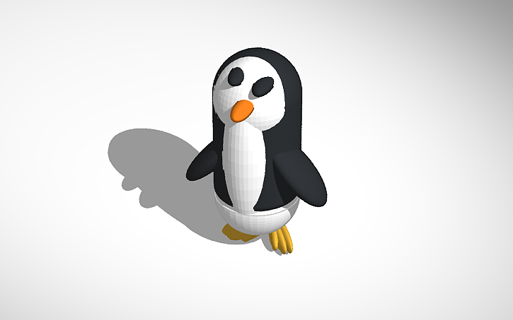 3D design penguin - Tinkercad
