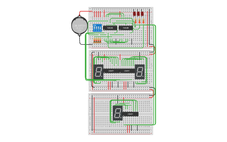 Circuit Design Sumador Tinkercad