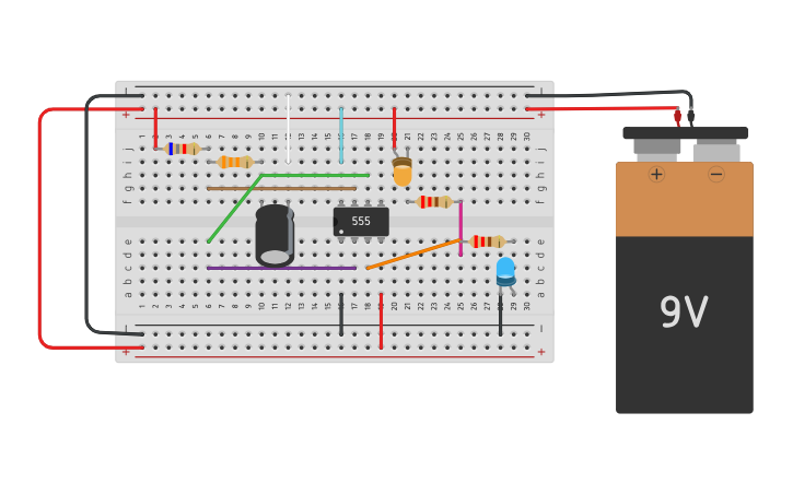 Circuit design Simulacion de un semaforo - Tinkercad Circuit design Simulacion de un semaforo - Tinkercad