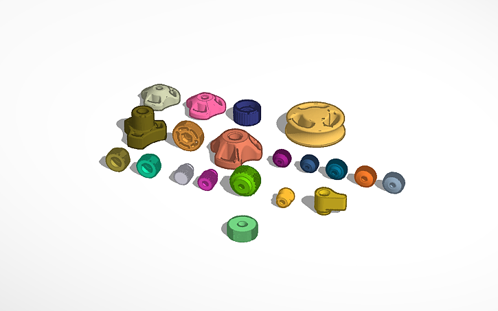 3D design Knobs+Collection - Tinkercad