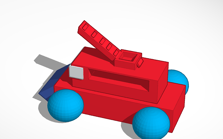 3D design Firetruck - Tinkercad