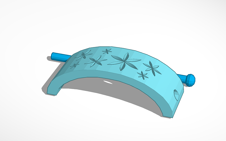 3D design Hair Cuff - Tinkercad