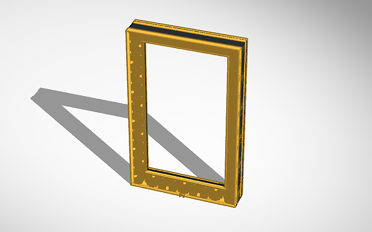 3D design Dubai Frame - Tinkercad