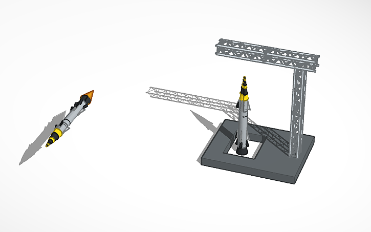 3D design Nuke launch pad - Tinkercad