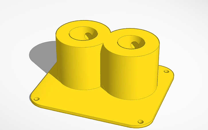 3D design ph/temp probe bracket - Tinkercad